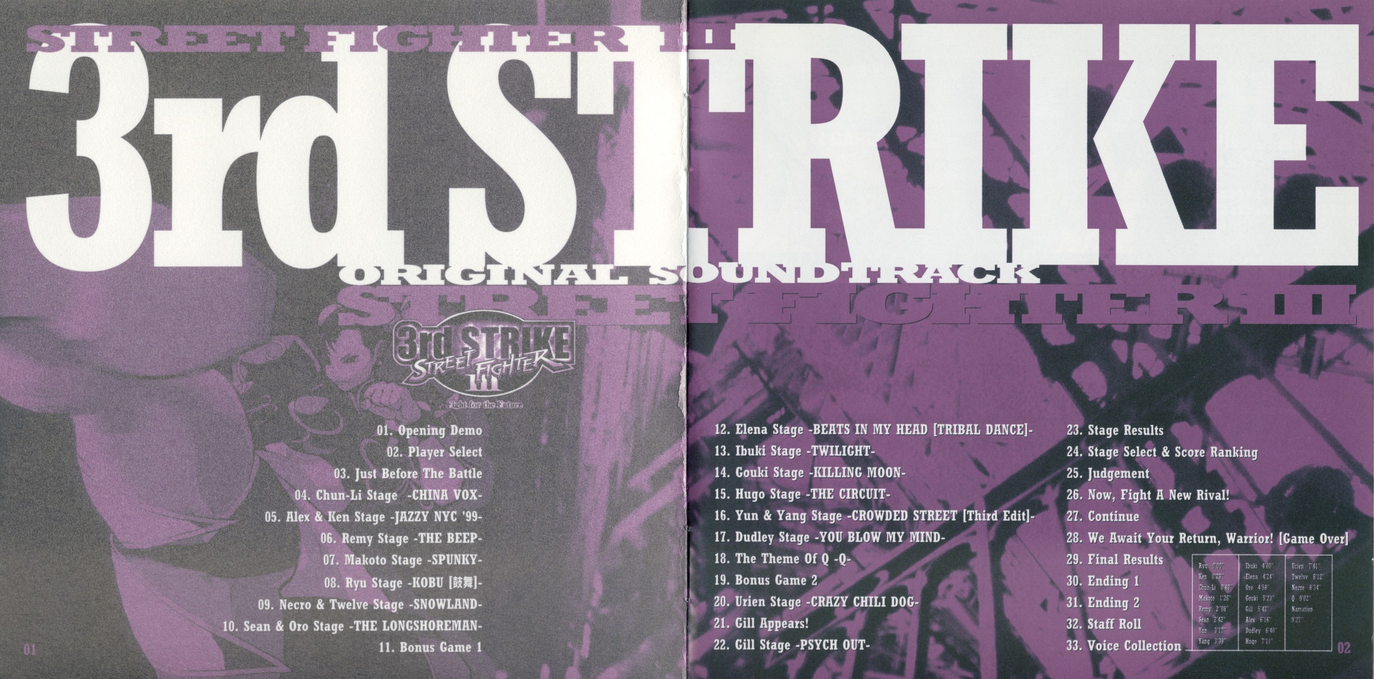 Street Fighter III 3rd Strike: Fight for the Future Original Soundtrack ...