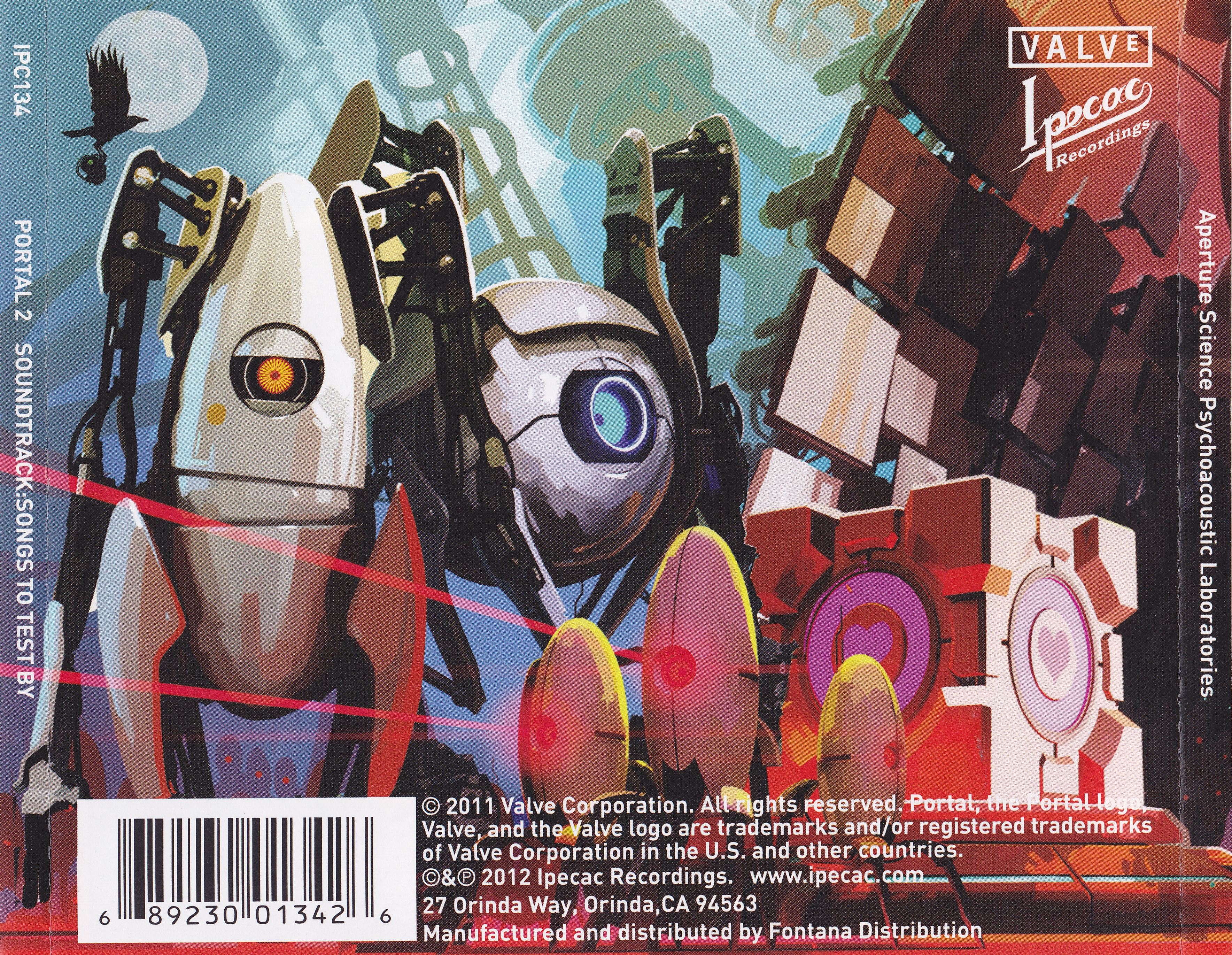 Portal 2 Soundtrack: Songs To Test By Collectors Edition музыка из игры